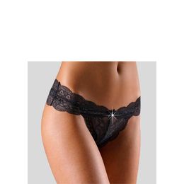 Lascana Damen Lascana Rioslip aus floraler Spitze schwarz 36/38
