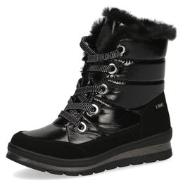 Caprice Damen Winterboots mit wasserabweisender TEX-Membran schwarz 37,5