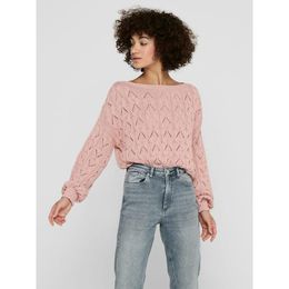 Only Damen Only Strickpullover &raquo;ONLBRYNN LIFE STRUCTURE L/S PUL KNT&laquo; rosa S