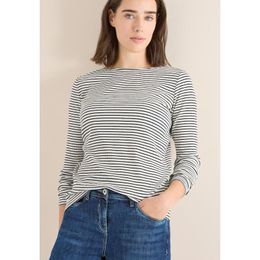 Cecil Damen Langarmshirt mit Streifen-Muster XXL (46)