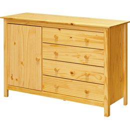 M&ouml;bilia Kommode M&Ouml;BILIA, beige (natur), B:120cm H:80cm T:40cm, Massivholz, Sideboards, Kommode, mit sichtbarer Maserung
