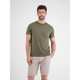 Lerros Herren Lerros Kurzarmshirt mit Logostickerei auf der Brust gr&uuml;n XL