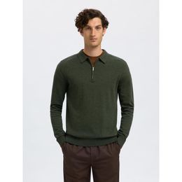 Selected Herren Selected Polokragenpullover &raquo;SLHBERG LS HALF ZIP POLO NOOS&laquo; S