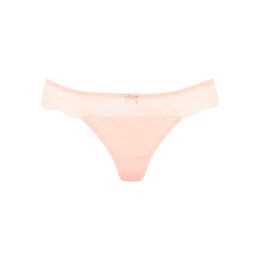 Lascana Damen Lascana String mit breitem Spitzenbund, mit elastischem Beinabschluss orange 44/46