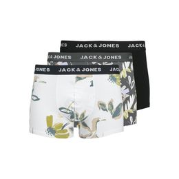 Jack & Jones Jack & Jones Herren Trunk &raquo;JACABSTRACT TRUNKS 3 PACK SN&laquo; Packung, 3 Stk. wei&szlig; L, 3 Stk.