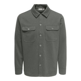Only & Sons Only & Sons Herren ONLY & SONS Langarmhemd &raquo;ONSNEWKOBE OVERSHIRT SWEAT OTL&laquo; S, N-Gr