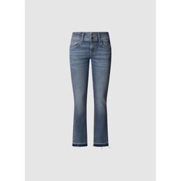Pepe Jeans Damen Slim-fit-Jeans &raquo;SLIM JEANS LW&laquo; mit doppeltem Knopfverschluss blau 27, L&auml;nge 30