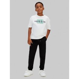 Calvin Klein Jeans Jungen Sweathose &raquo;MINI BADGE SWEATPANTS&laquo; Regular fit f&uuml;r Kinder mit elastischem Saum 4 (104), N-Gr