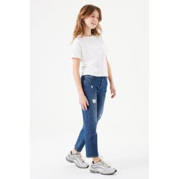 Garcia M&auml;dchen Straight-Jeans &raquo;Mylah&laquo; for GIRLS blau 134, N-Gr