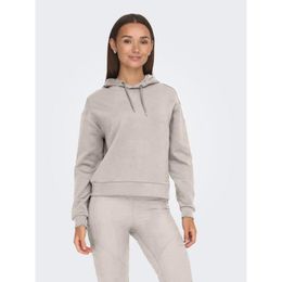 Only Play Damen Only Play Kapuzensweatshirt &raquo;ONPLOUNGE LS HOOD SWEAT - NOOS&laquo; grau M