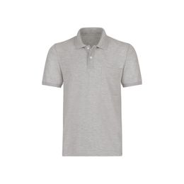 TRIGEMA Herren Poloshirt &raquo;TRIGEMA Polohemd mit Brusttasche&laquo; 1 Stk. grau XL