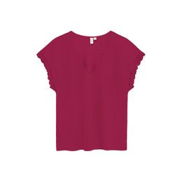 V&eacute;ro Moda Vero Moda Damen Blusenshirt &raquo;VMIBILSA S/S V-NECK TOP JRS BTQ&laquo; mit Spitzendetails L