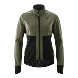 Gonso Damen Fahrradjacke &raquo;Trail Jacket Softshell W&laquo; Wasserabweisende, strapazierf&auml;hige und atmungsaktive Radjacke. gr&uuml;n 36