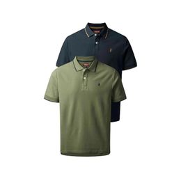 MCS Damen MCS Kurzarmhemd &raquo;MCS Polo shirt River 2-pack&laquo; XXL, Normalgr&ouml;&szlig;en