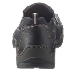 Rieker Herren Slip-On Sneaker Slipper, Schlupfschuh, Halbschuh, Freizeitschuh mit Stretcheins&auml;tze schwarz 46
