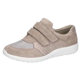 Waldl&auml;ufer Waldl&auml;ufer Sneaker Damen Gr&ouml;&szlig;e 41 taupe / silber