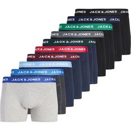Jack & Jones Jack & Jones Herren Boxershorts &raquo;JACFLOWER Microfiber mit Logobund, Blumenprint und Stretchkomfort&laquo; Packung, 10er-Pack, 10 Stk. eng anliegend, 