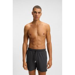 BOSS Herren BOSS Badeshorts &raquo;Iconic&laquo; mit Ges&auml;&szlig;tasche grau M (50), N-Gr