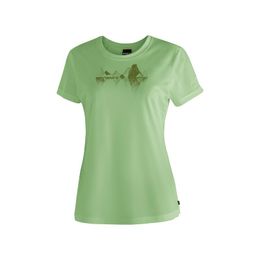 Maier Sports Damen T-Shirt &raquo;Tilia Pique W&laquo; Damen Funktionsshirt, Freizeitshirt mit Aufdruck gr&uuml;n 42