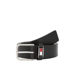 Tommy Jeans Herren Lederg&uuml;rtel &raquo;TJM SCANTON 3.5 cm breit&laquo; Gr&ouml;&szlig;enverstellbar schwarz