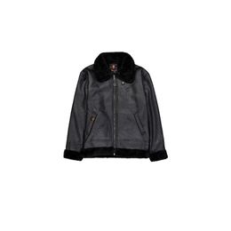 Alpha Industries Herren Lederjacke &raquo;B-3 Faux Leather&laquo; schwarz S