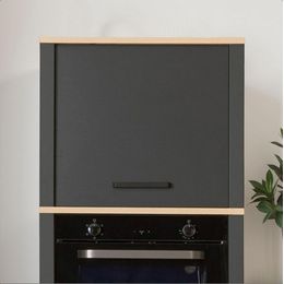 Aufsatzschrank Inter Link "Veneto", anthrazit, B:70cm H:60,5cm T:60cm, Holzwerkstoff, MDF, Schr&auml;nke, Stauraum-Modul, passend zu Ger&auml;teschr&auml;nken, 70x60x60,5 cm