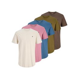 Jack & Jones Jack & Jones Herren Rundhalsshirt &raquo;JPRBLABRODY TEE SS CREW NECK 5PK MP&laquo; Packung, 5 Stk. rot XL