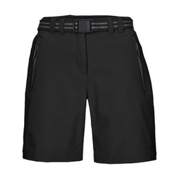 Killtec Damen Bermudas &raquo;KOS 19 WMN BRMDS&laquo; wasserabweisend, schnelltrocknend, Stretch-Material, inkl. G&uuml;rtel schwarz 40, Normalgr&ouml;&szlig;en