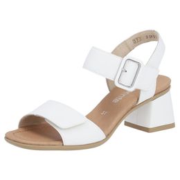 Remonte Damen Sandalette &raquo;ELLE-Collection&laquo; , Blockabsatz, Sommerschuh, Sandale, Abendschuh mit Klettverschluss wei&szlig; 37