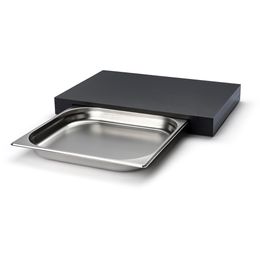 Schneidebrett CONTINENTA "Duracore", schwarz, B:32,5cm H:5cm L:48cm, Zellulosefaser, Schneidebretter, mit Schublade
