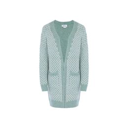 Sidona Strickjacke Damen Gr&ouml;&szlig;e XL/XXL aqua / wei&szlig;