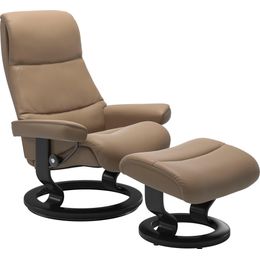 Relaxsessel stressless "View", braun (almond paloma), B:82cm H:108cm T:81cm, Leder BATICK: BATICK ist ein leicht korrigiertes, durchgef&auml;rbtes und genarbtes M&ouml;belleder, bei dem die meisten Unebenheiten und Spuren in der Regel entfernt wurden.;Leder PALOMA: PALOMA ist ein durchgef&auml;rbtes Semianilin-M&ouml;belleder mit nat&uuml;rlicher Narbung.;ROHLEDER Stoff Q2 FARON: Ein fester zuverl&auml;ssiger Boucl&eacute; mit einem 