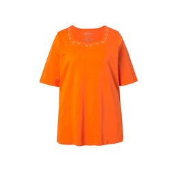Ulla Popken Shirt Damen Gr&ouml;&szlig;e M/L hellorange