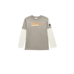 KOTON Shirt Jungen Gr&ouml;&szlig;e 110/116 grau / orange / wei&szlig;