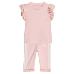 adidas originals Set M&auml;dchen Gr&ouml;&szlig;e 86 rosa / wei&szlig;
