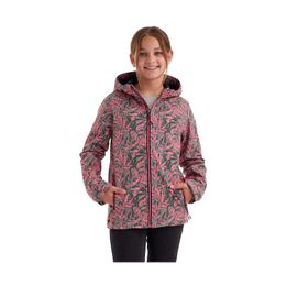 Killtec M&auml;dchen Softshelljacke &raquo;M&auml;dchen Softshelljacke Print&laquo; Wasserdicht, windabweisend, atmungsaktiv, modischer Print gr&uuml;n 176