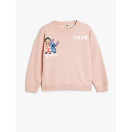 KOTON Sweatshirt M&auml;dchen Gr&ouml;&szlig;e 146/152 blau / rosa / schwarz / wei&szlig;