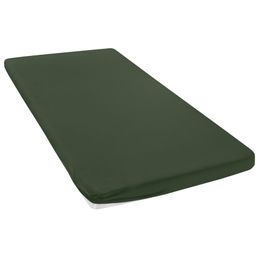 Spannbettlaken OTTO HOME "Topper Basic, in Gr. 90x200, 140x200 oder 180x200 cm", dunkelgr&uuml;n, B:180cm L:200cm, Baumwoll-Jersey, Obermaterial: 100% Baumwolle, Bettlaken, Spannbettlaken, Baumwolle, Matratzen bis 8 cm H&ouml;he, Bettlaken, Spannbetttuch, Laken