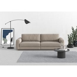 Big-Sofa Trendmanufaktur "Bourbon Mega, bequem, viel Platz, Breite 264cm", grau (taupe grau), B:264cm H:84cm T:126cm, 100% Polyester, Sofas, Big-Sofa, extra tiefe Sitzfl&auml;che, wahlweise mit Sitztiefenverstellung bestellbar