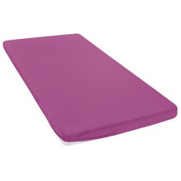 Spannbettlaken OTTO HOME "Topper Basic, in Gr. 90x200, 140x200 oder 180x200 cm", beere, B:200cm L:200cm, Baumwoll-Jersey, Obermaterial: 100% Baumwolle, Bettlaken, Spannbettlaken, Baumwolle, Matratzen bis 8 cm H&ouml;he, Bettlaken, Spannbetttuch, Laken