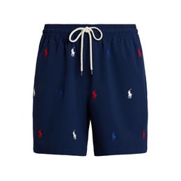 Polo Ralph Lauren Badeshorts 'Traveler' Herren Gr&ouml;&szlig;e M navy / rot / wei&szlig;