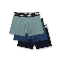 Sanetta Boxershorts Jungen Gr&ouml;&szlig;e 104 beige / marine / hellblau / schwarz