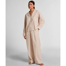 Hunkem&ouml;ller Hunkem&ouml;ller Pyjamahose 'Dobby' Damen Gr&ouml;&szlig;e XL beigemeliert Winterkleid