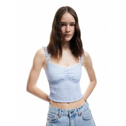 KOTON Top Damen Gr&ouml;&szlig;e XS hellblau / wei&szlig;