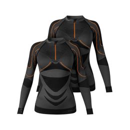 Normani Base Layer Herren Gr&ouml;&szlig;e S/M anthrazit / orange / schwarz