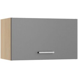 Klapph&auml;ngeschrank KOCHSTATION "KS-Lucy", basaltgrau, eiche hell, B:60cm H:35,2cm T:34,6cm, Schr&auml;nke, Breite 60 cm, mit 1 Klappe inkl. Gasdruckd&auml;mpfer
