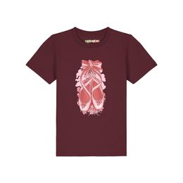 Watabout.kids T-Shirt 'Ballettschuhe' Jungen Gr&ouml;&szlig;e 158 rosa / pitaya / bordeaux