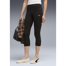 Leggings Puma "ESS CAPRI LEGGINGS", Damen, Gr. M, N-Gr, Puma schwarz, Jersey, Obermaterial: 95% Baumwolle, 5% Elasthan, unifarben, schmal 7/8-L&auml;nge, Hosen Leggings, aus Baumwollmischung, sportlicher Stil, schmale Passform