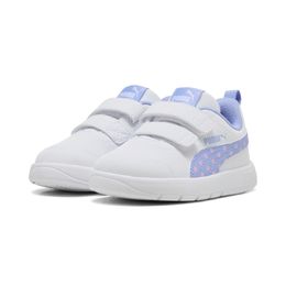 Sneaker Puma "COURTFLEX V3 DOTTY V INF", M&auml;dchen, Gr. 25, Puma wei&szlig;, intense lavender, pink shimmer, Synthetik, unifarben, Schuhe Sneaker, kn&ouml;chelhohe Form, mit Klettverschluss, flexible Synthetik-Laufsohle