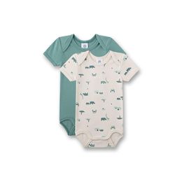 Sanetta Body (GOTS) Jungen Gr&ouml;&szlig;e 62 sand / mint